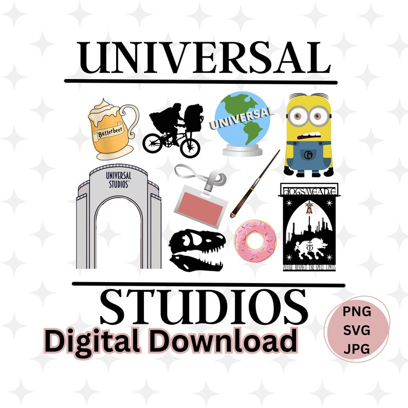 Universal Studios Day Svg Png Instant Download Printable Design Svg for ...