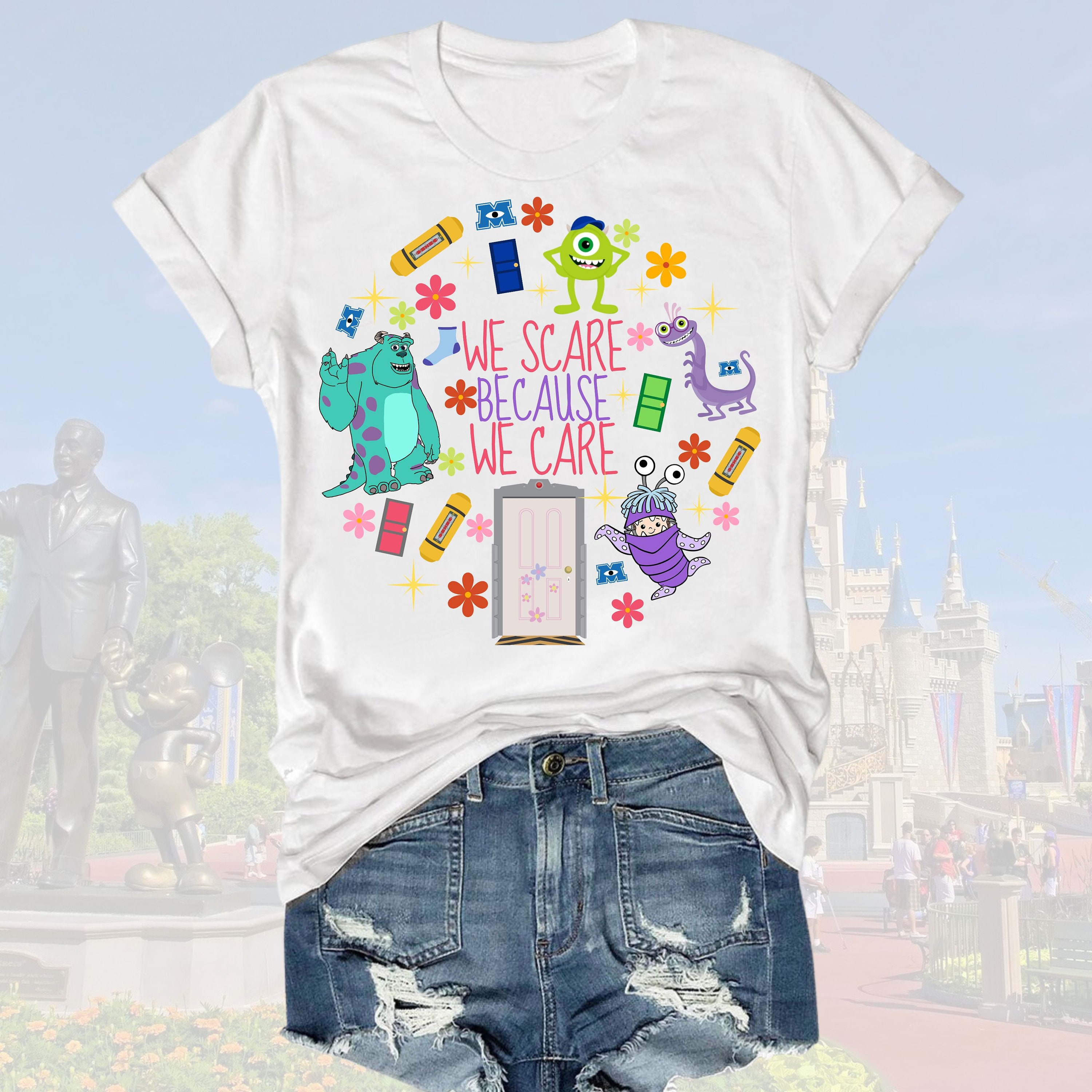Monsters Inc Scare Because We Care Svg Png Instant Download Printable ...