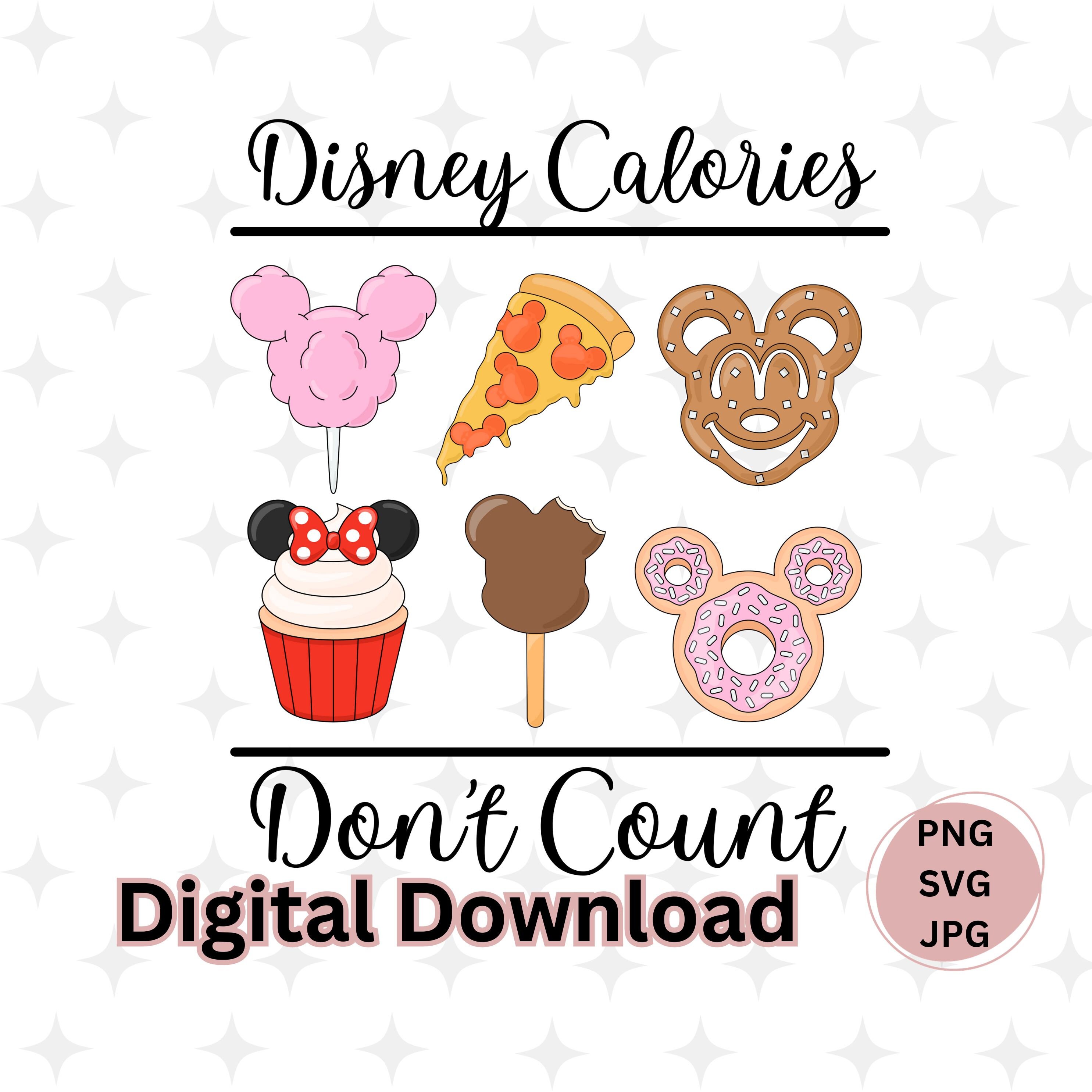 Calories Don't Count Svg Png Instant Download Printable Design Svg for ...