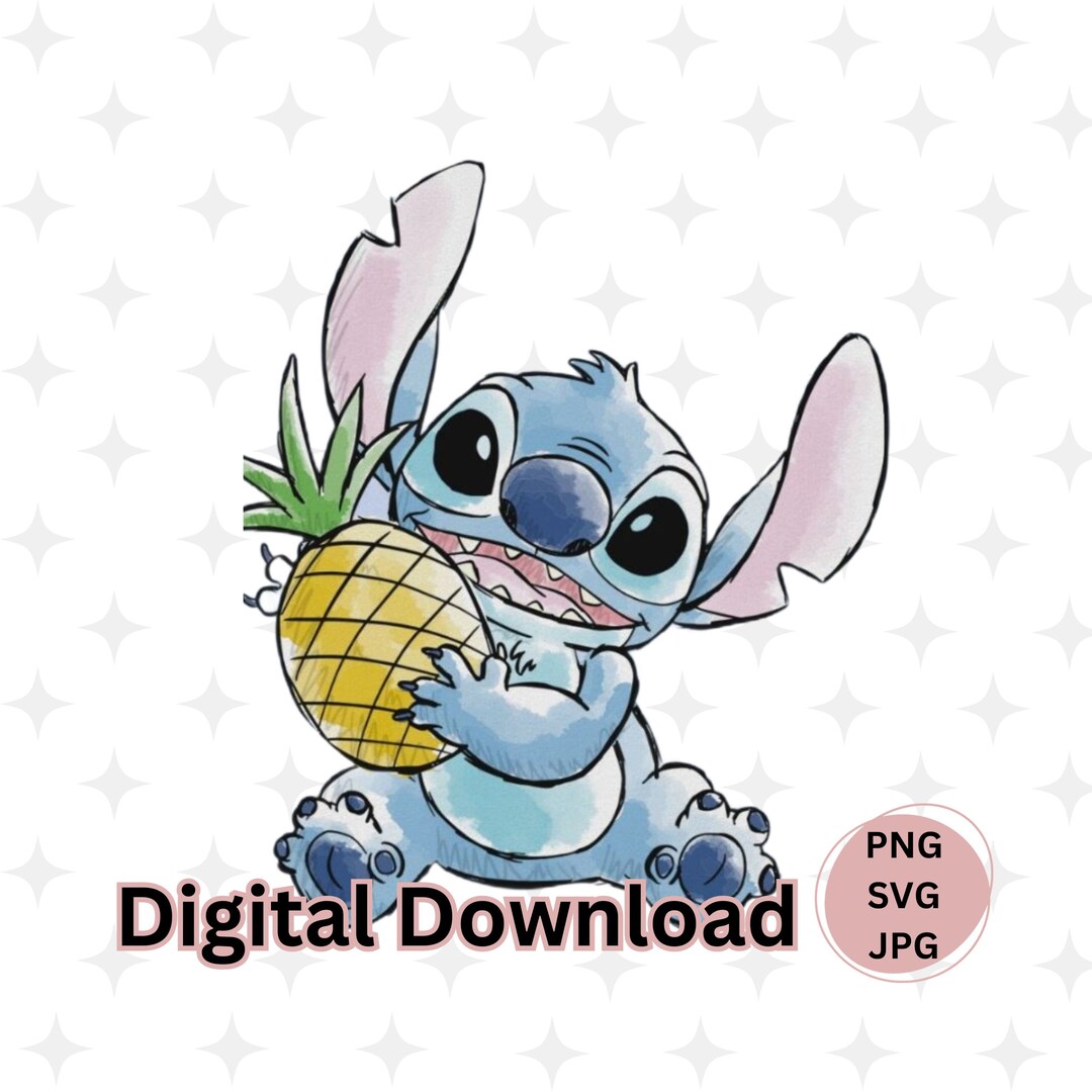 Stitch Svg Png Instant Download Printable Design Svg for Cricut Cutting ...