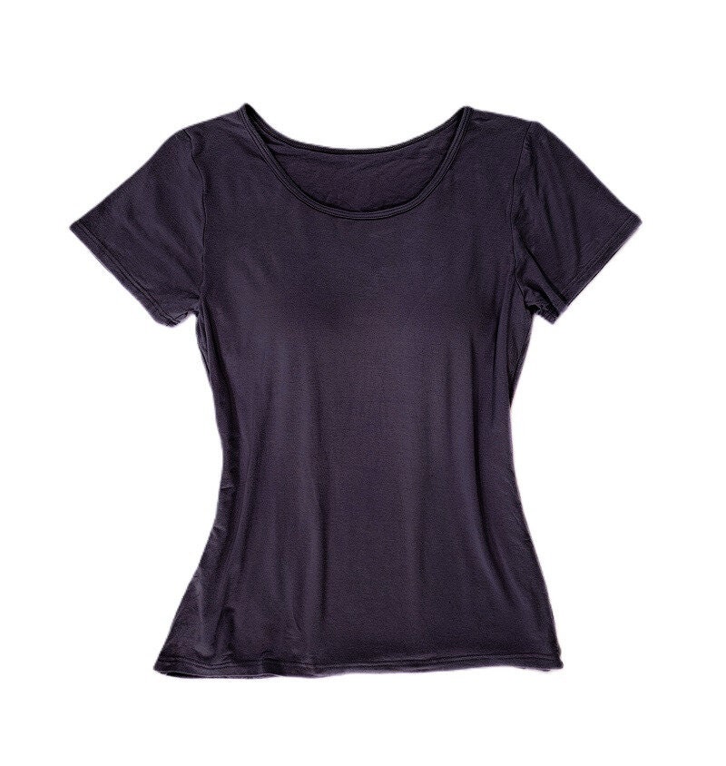 T-shirt With Built in Bra Top Padding Plus Size Available - Etsy