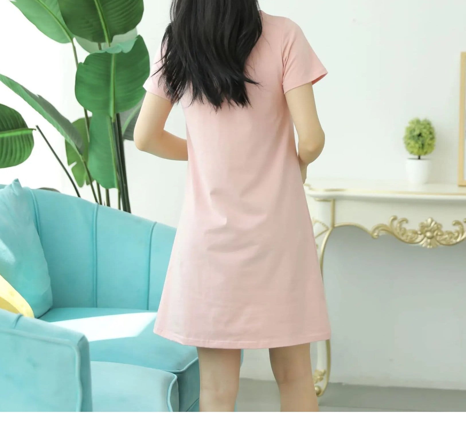 Nighties With Bra Support Nighty Built-in Bra Smile Cotton - Etsy