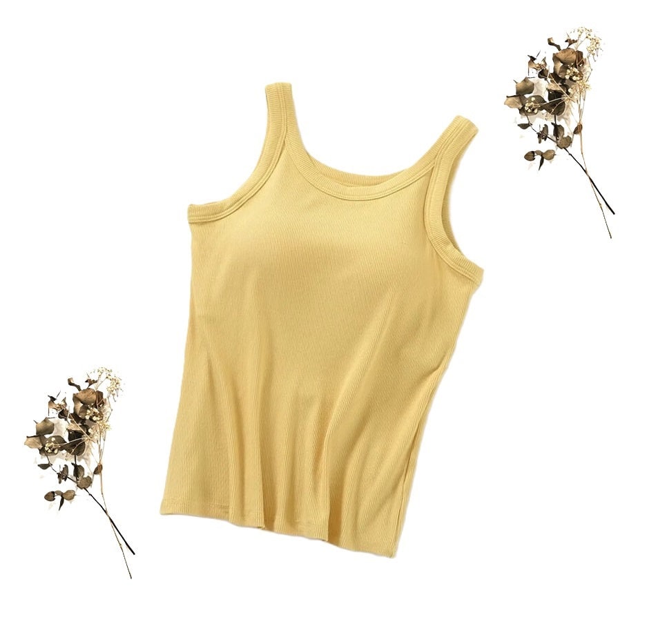 Tops With Inbuilt Bra Tank Top - Etsy