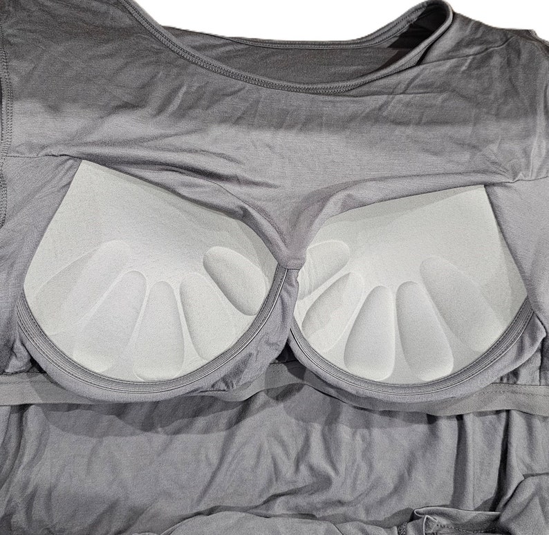 T-shirt With Built in Bra Top Padding Plus Size Available - Etsy