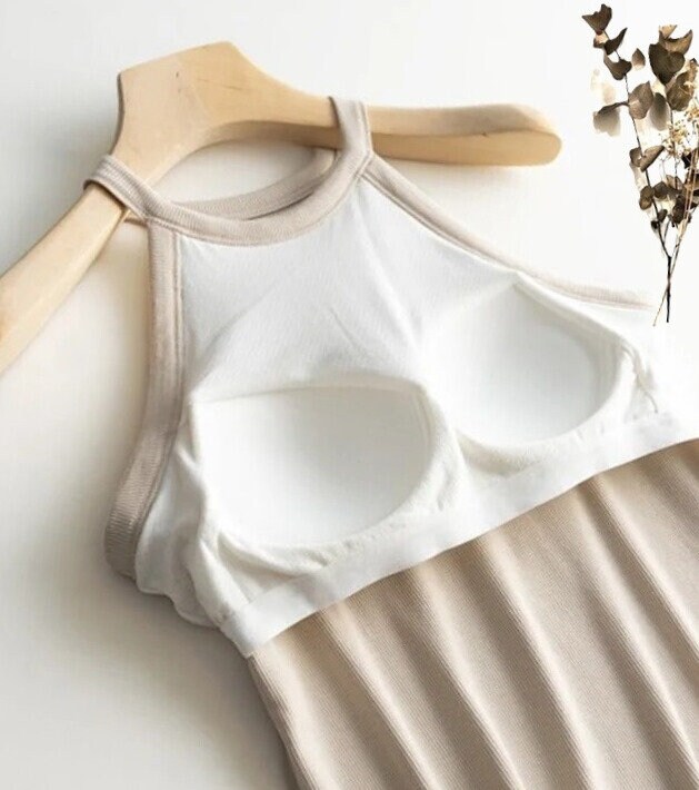 Halter Neck Shirt With Built in Bra - Etsy