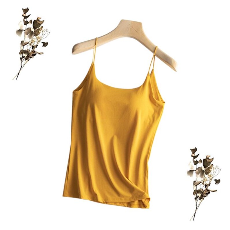 Spaghetti Strap Singlet With Built in Bra - Etsy Australia
