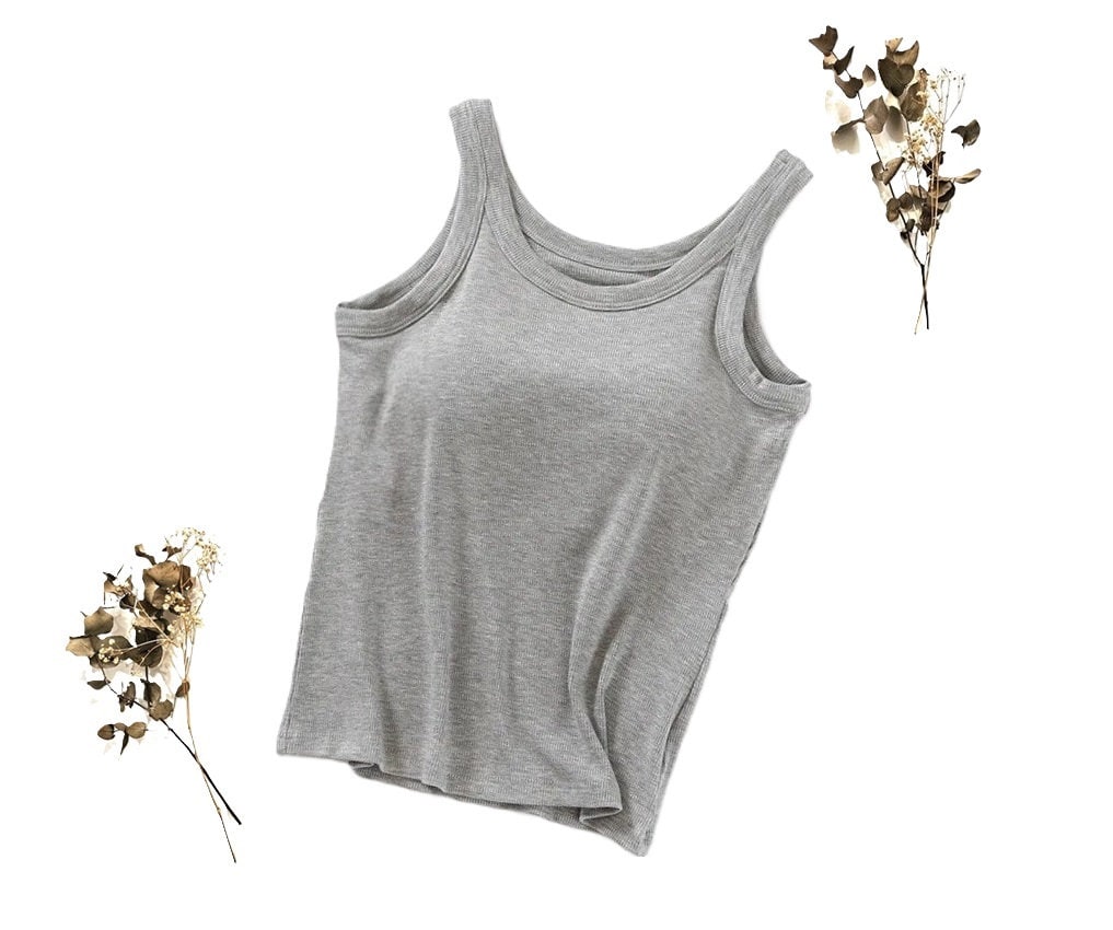 Tops With Inbuilt Bra Tank Top - Etsy