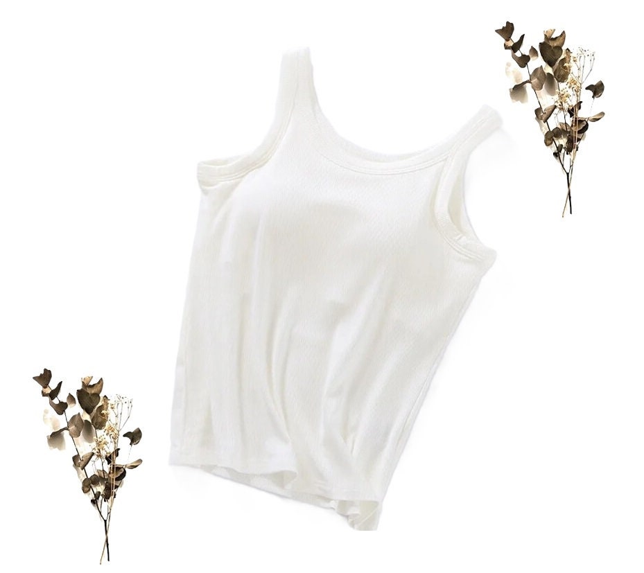Tops With Inbuilt Bra Tank Top - Etsy