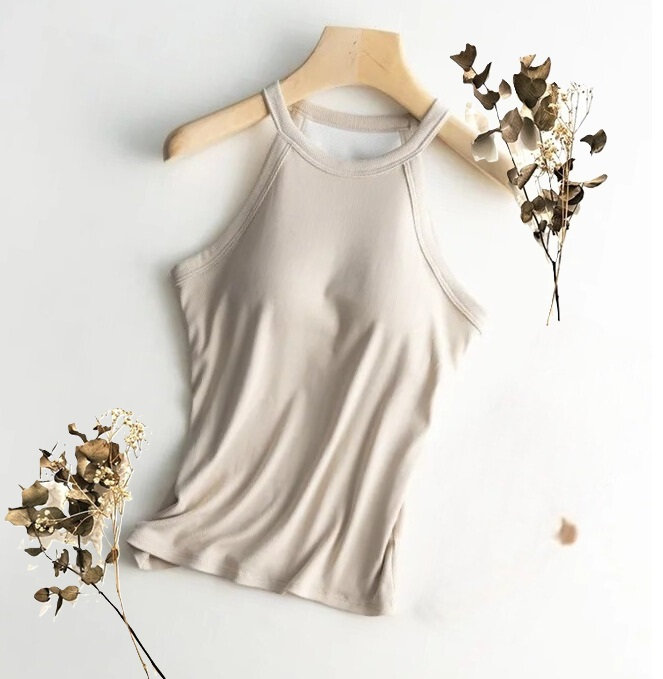 Halter Neck Shirt With Built in Bra - Etsy