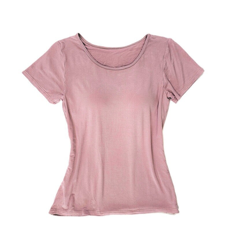 T-shirt With Built in Bra Top Padding Plus Size Available - Etsy