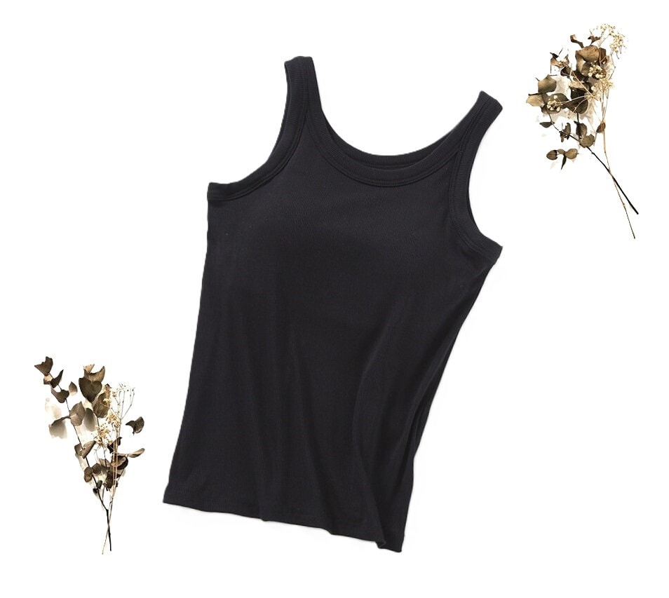 Tops With Inbuilt Bra Tank Top - Etsy