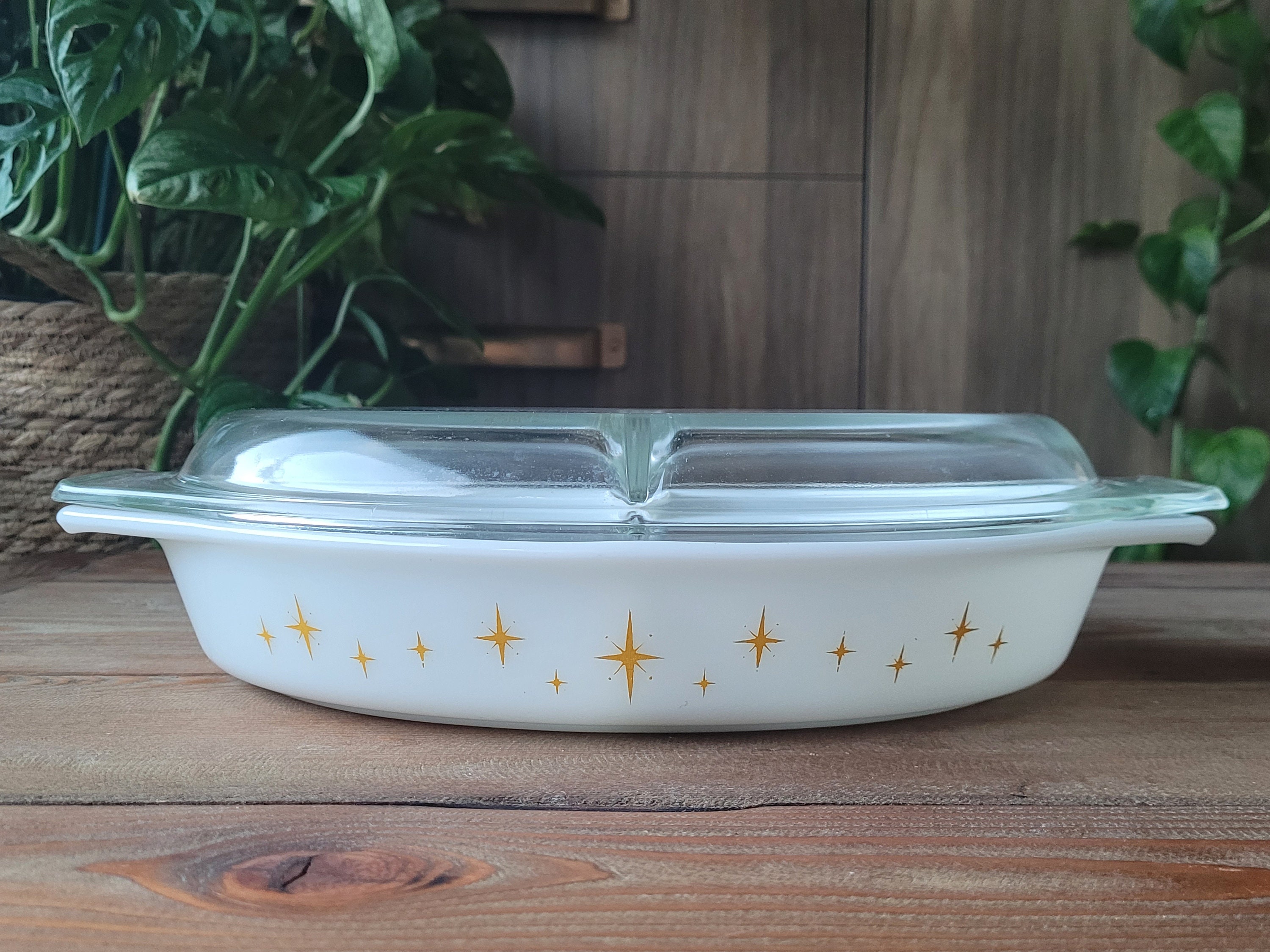 Vintage Pyrex Gold & Yellow sunflower Promotional atomic Starburst ...