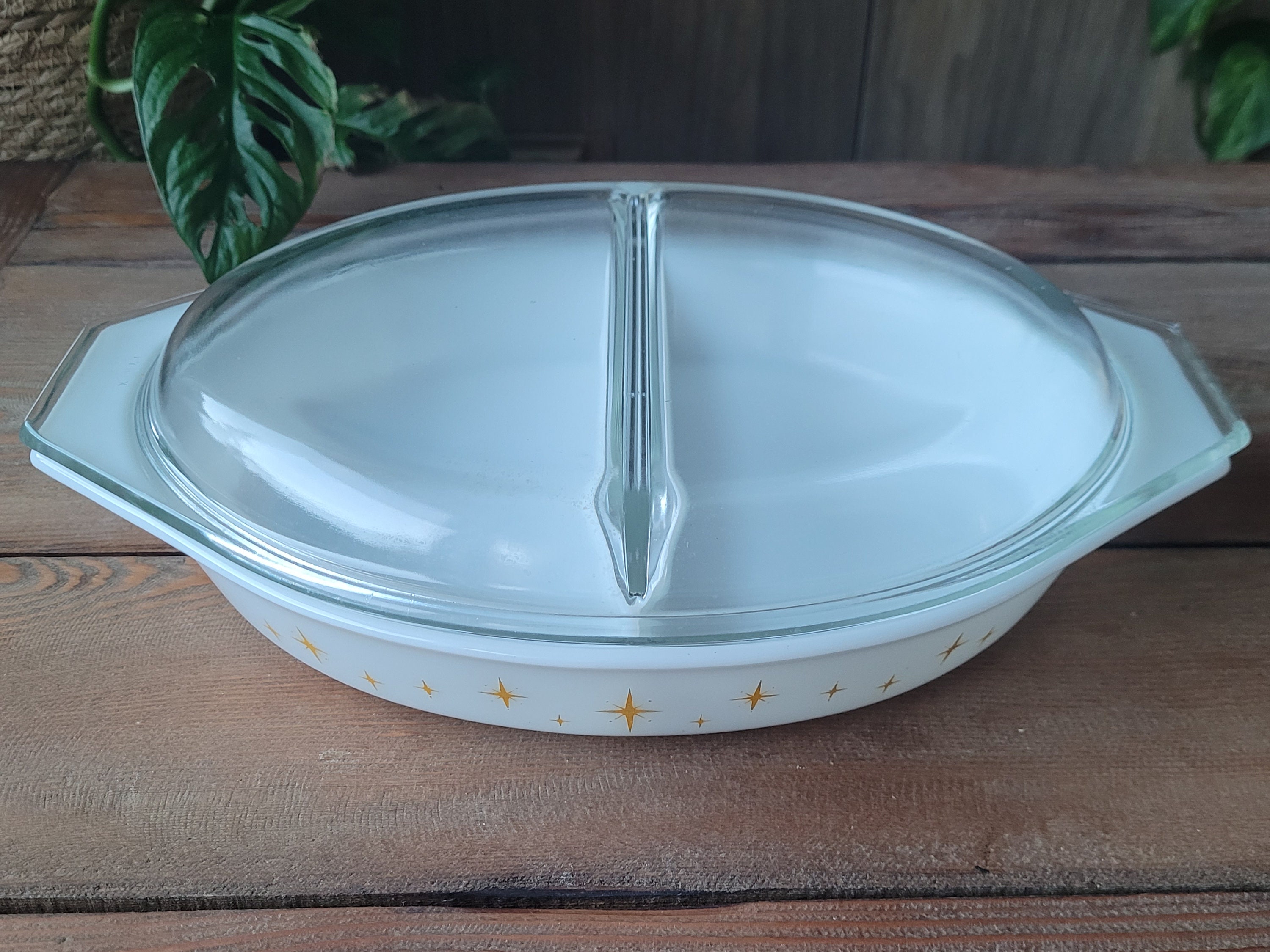 Vintage Pyrex Gold & Yellow sunflower Promotional atomic Starburst ...