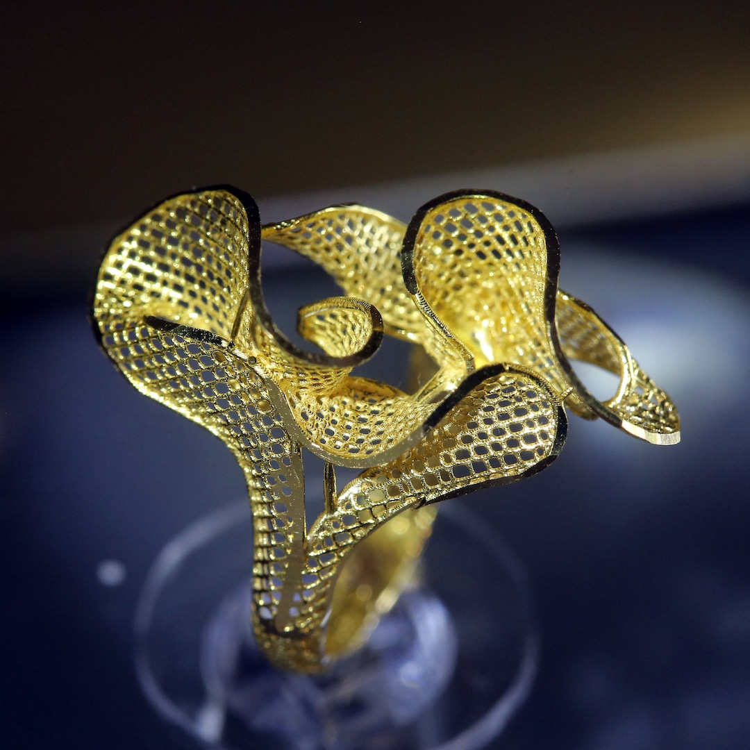 RTF70 | Solid Gold Turkish Filigree Ring | 21K or 22K - Etsy