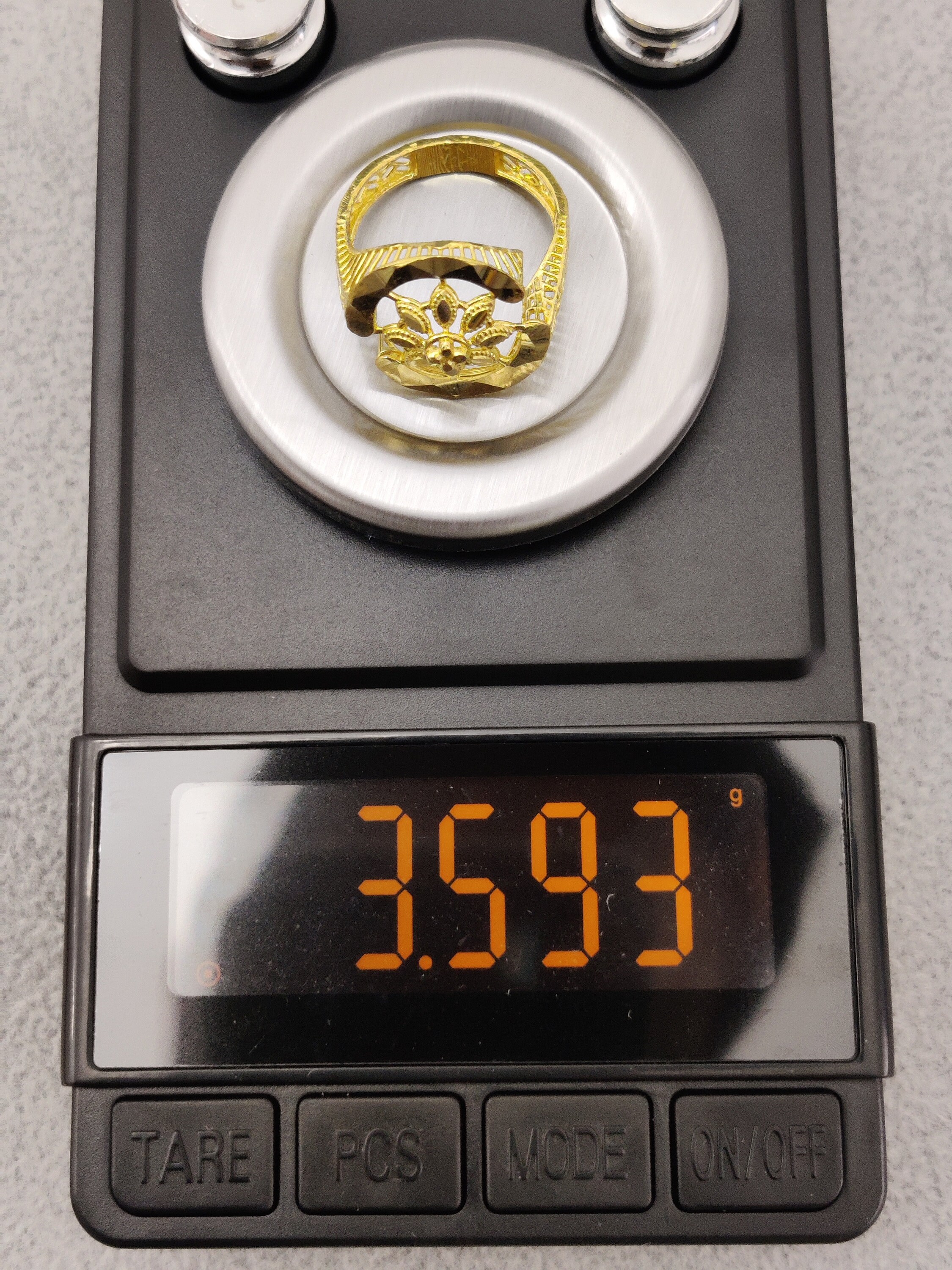 22K Solid Gold Turkish Filigree Ring RB1601 - Etsy