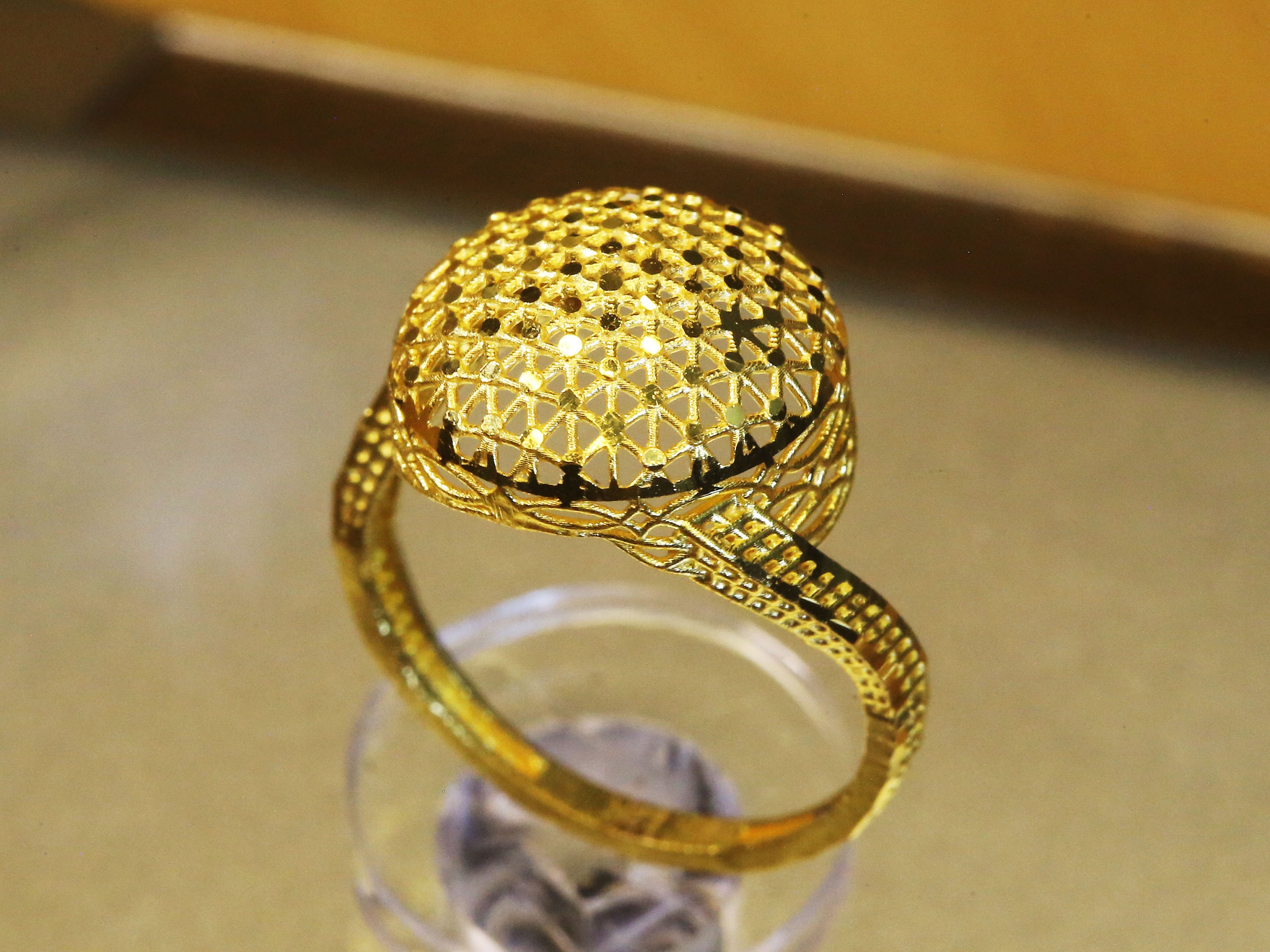 RB5601 | Solid Gold Turkish Filigree Ring | 21K | 22K - Etsy