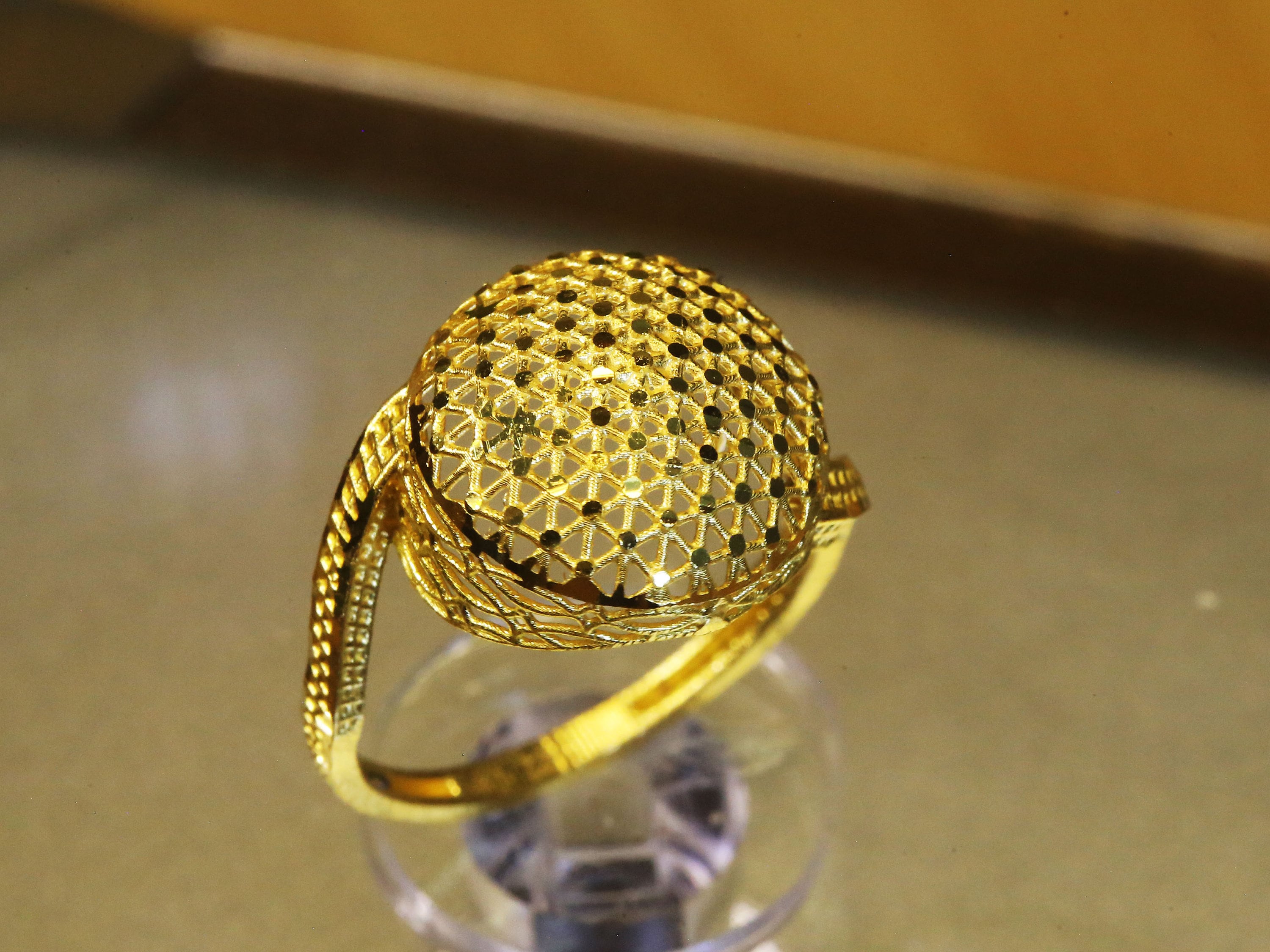 RB5601 | Solid Gold Turkish Filigree Ring | 21K | 22K - Etsy