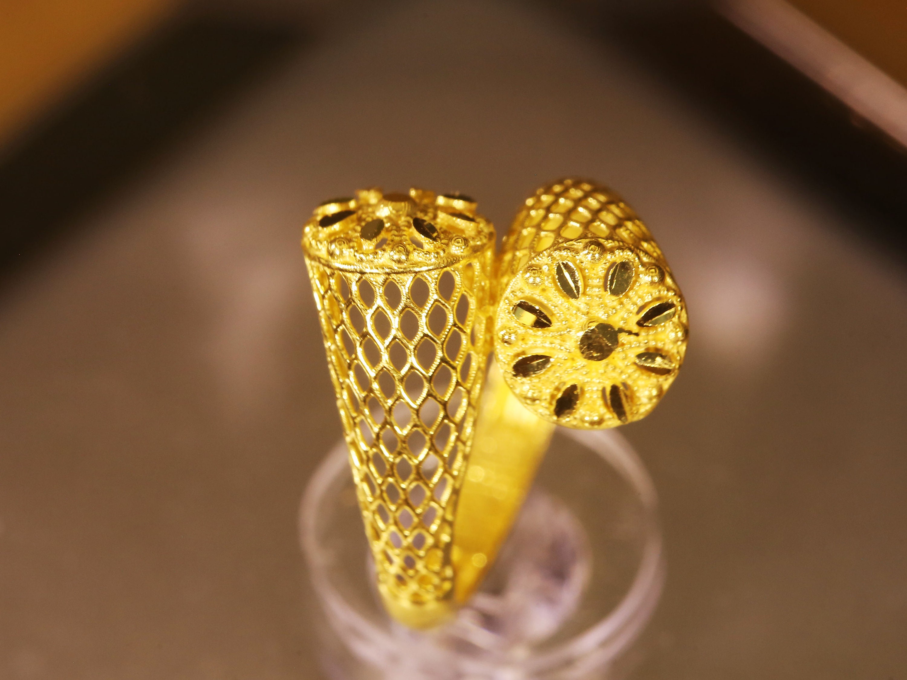 RDZAC Solid Gold Turkish Filigree Ring 18K 21K 22K - Etsy