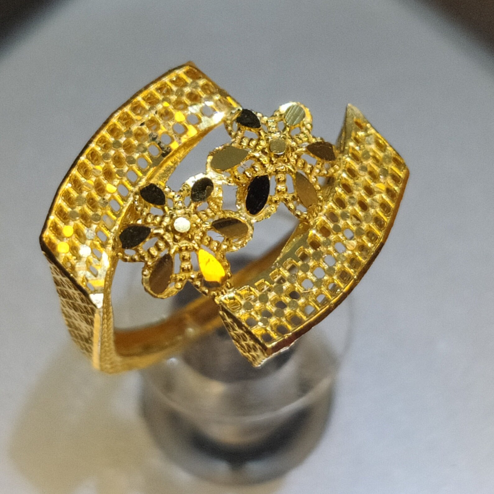 RA2551 Solid Gold Turkish Filigree Ring 21K 22K - Etsy