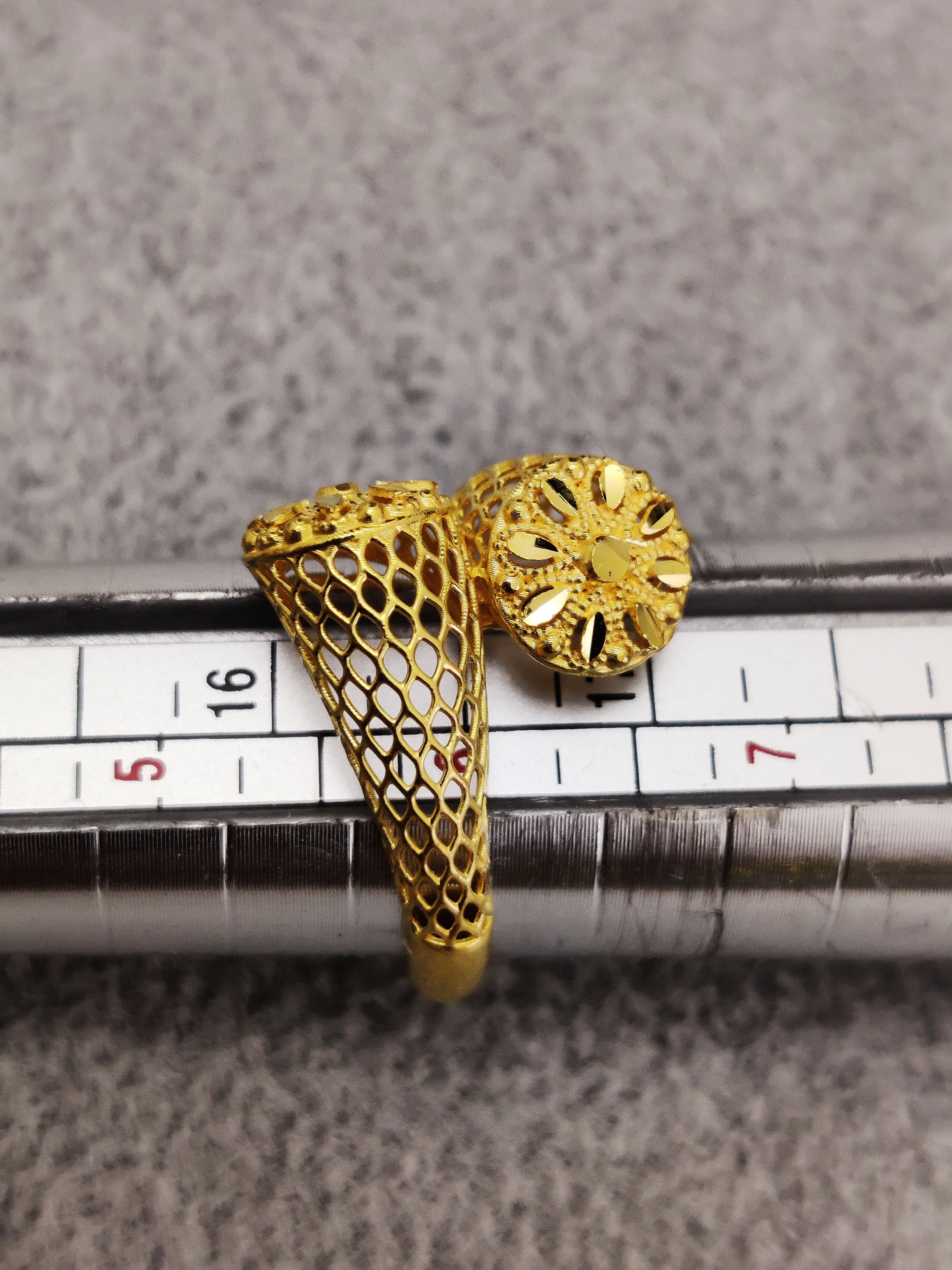 RDZAC Solid Gold Turkish Filigree Ring 18K 21K 22K - Etsy