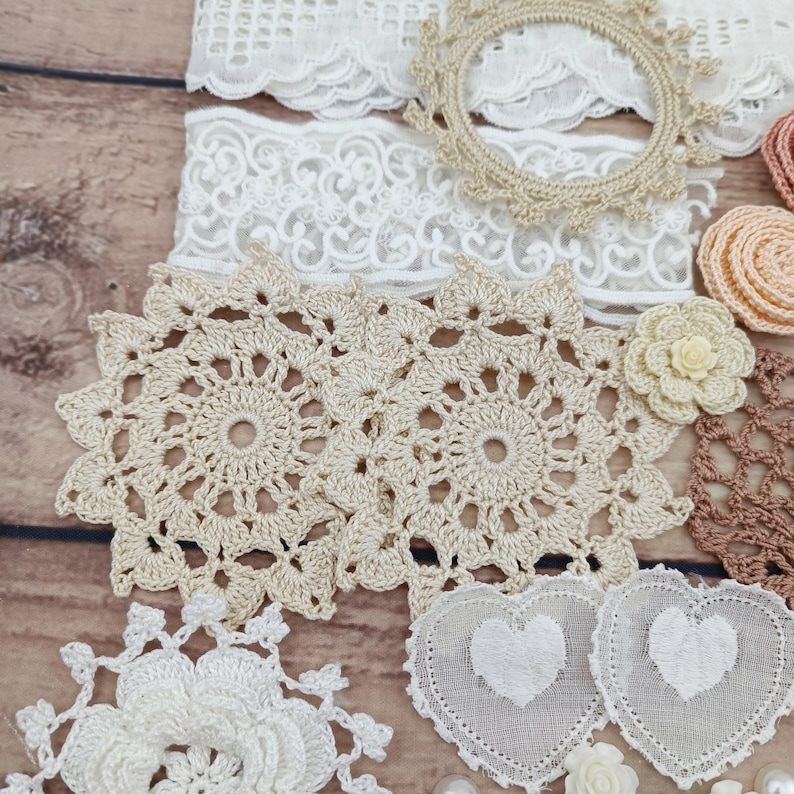 Inspiration Kit. Junk Journal Decor. Vintage Craft Supplies. Sewing ...