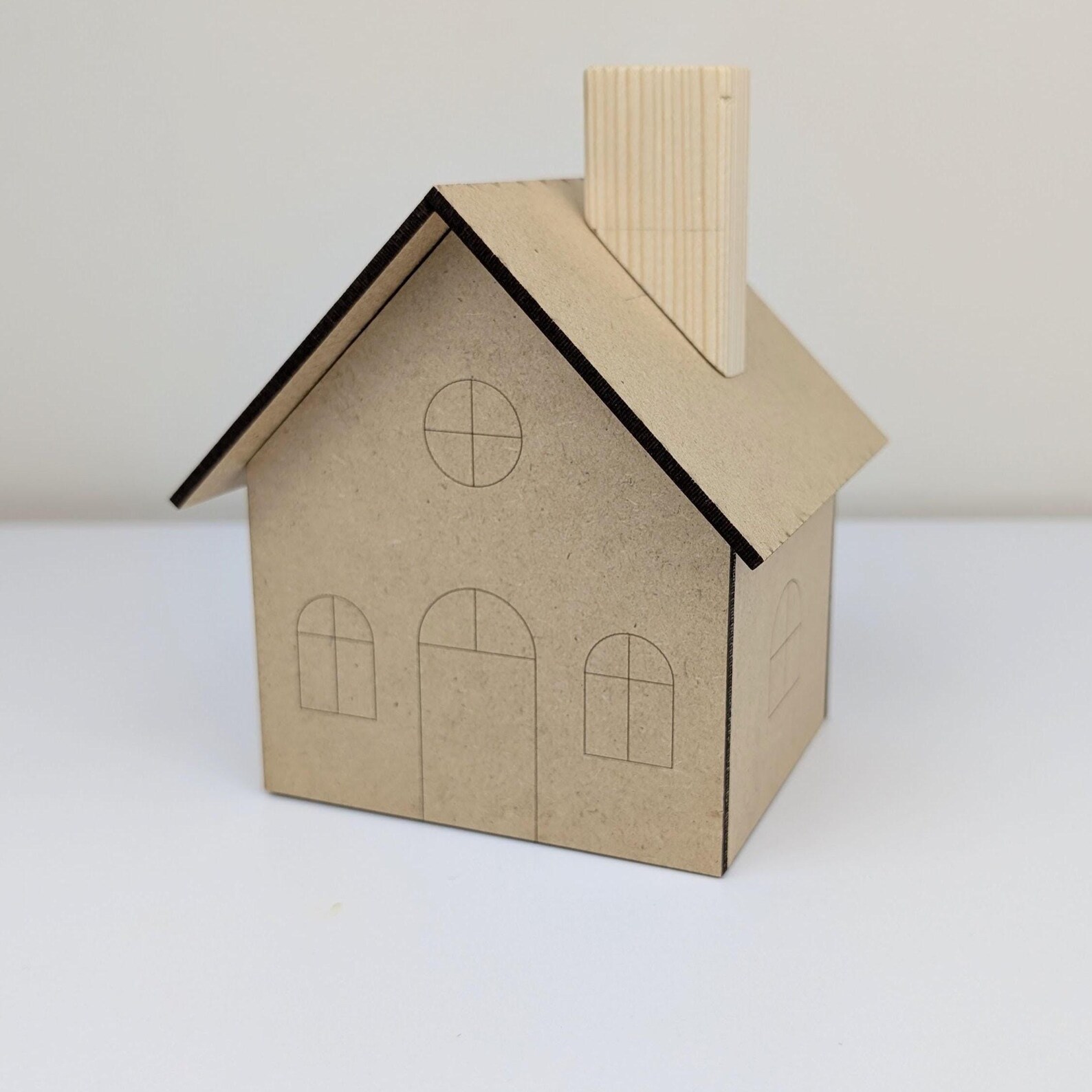 Easter MDF House Blank for Crafts, Wooden House Base for Spring Decor ...