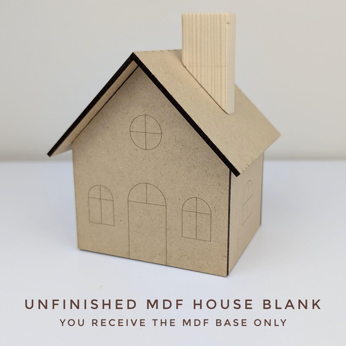 MDF House Blank for Easter Decor, Unfinished Wooden House Base, DIY ...