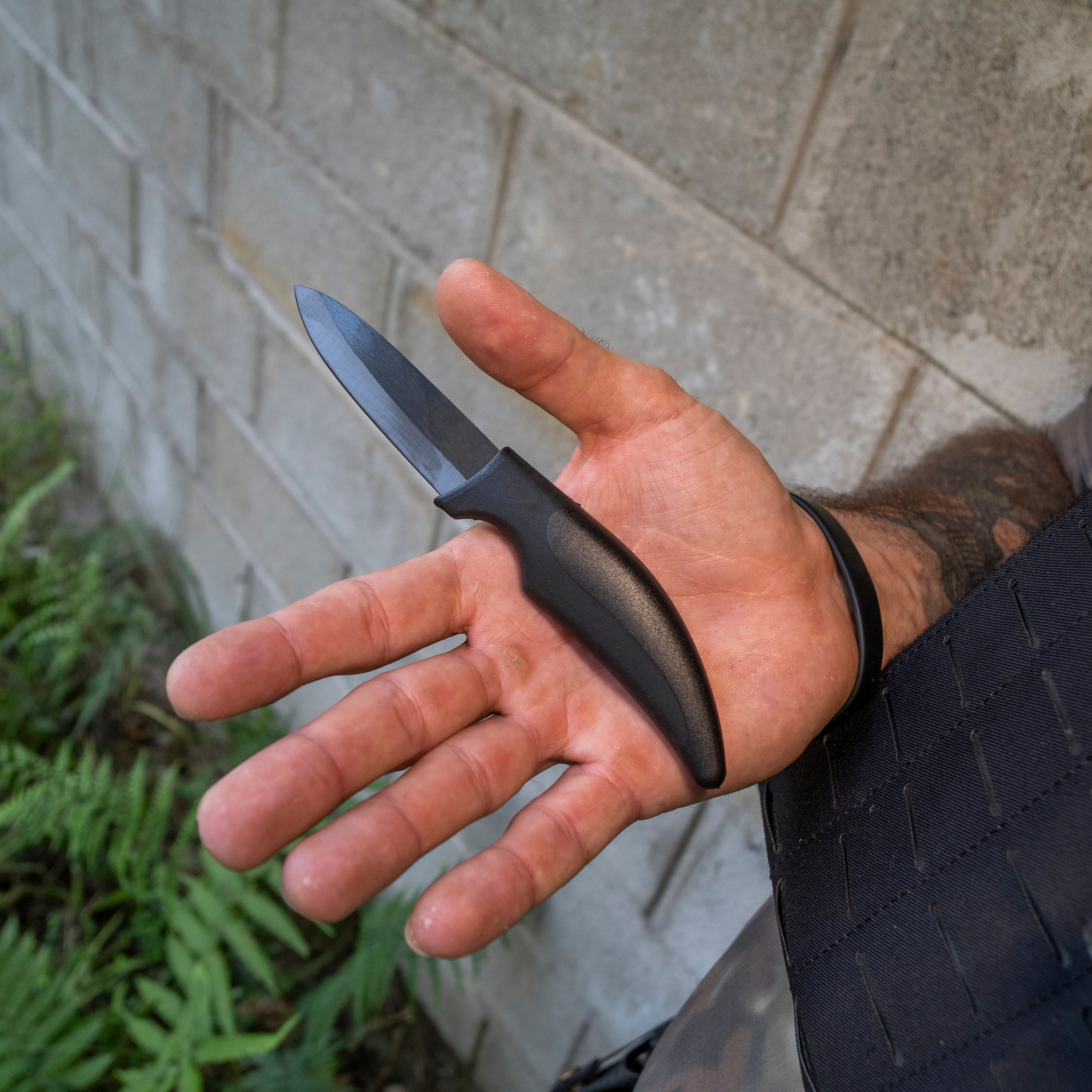 NPE Ghost Knife (non Metallic Undetectable) With Sheath and Paracord ...