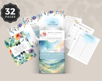 Printable PDF Minimalist Crochet Pattern Design and Project Planner ...