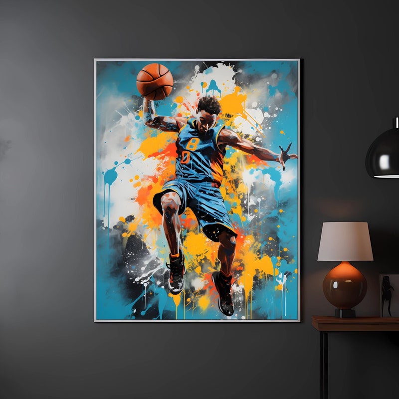 Basketball Paintings - Etsy