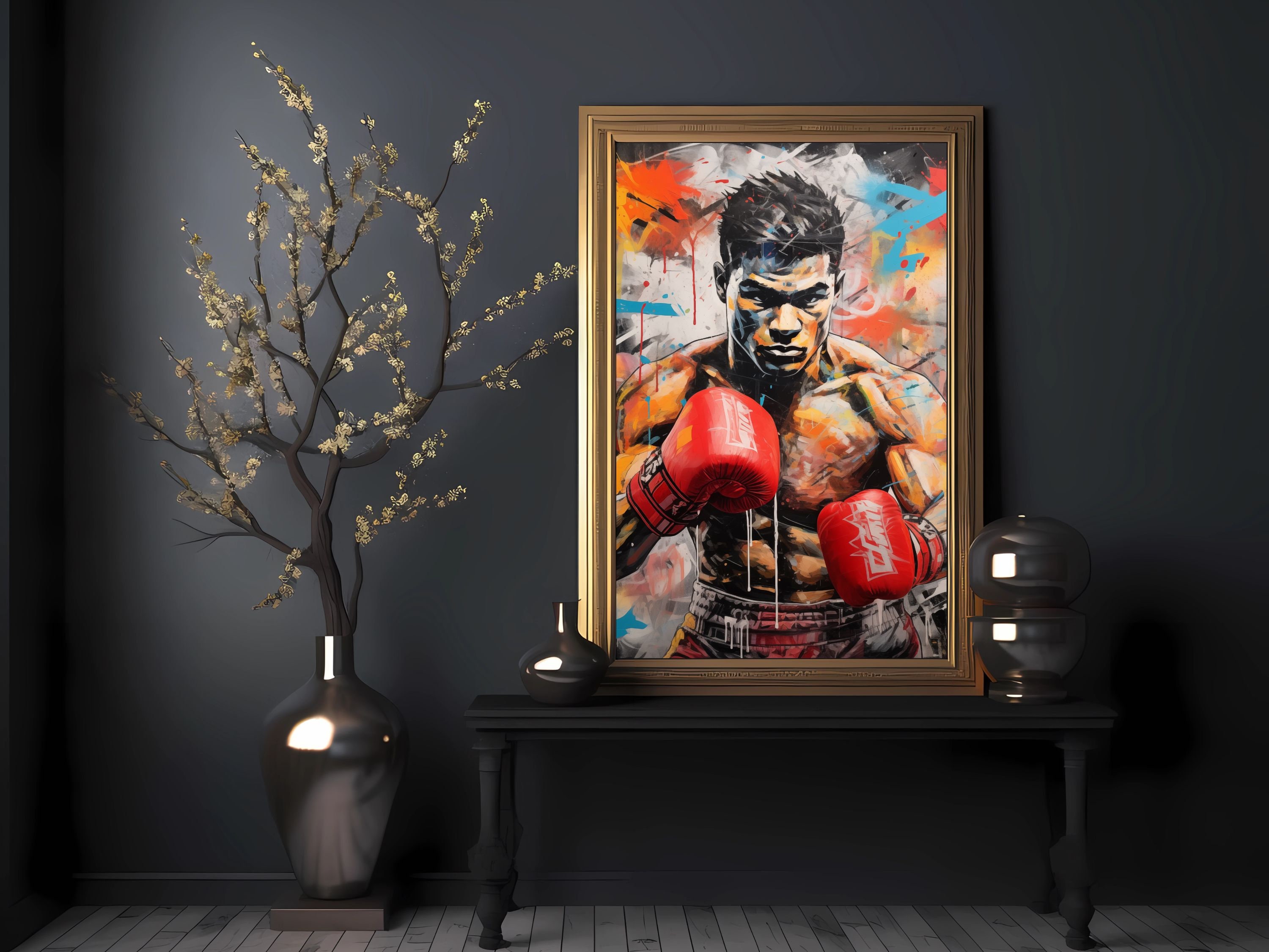 Graffiti Wall Art Bold Boxing Sports Poster Digital Download Print - Etsy