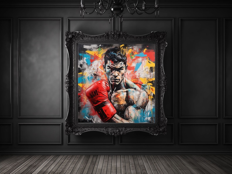 Graffiti Wall Art Boxing Champ Sports Poster Boxer Digital Download - Etsy