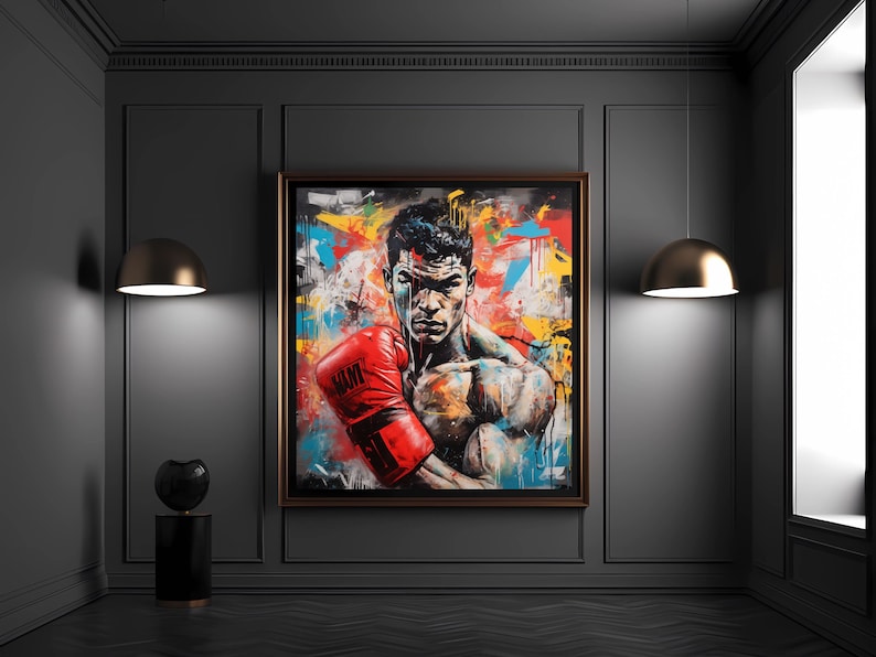 Graffiti Wall Art Boxing Champ Sports Poster Boxer Digital Download - Etsy