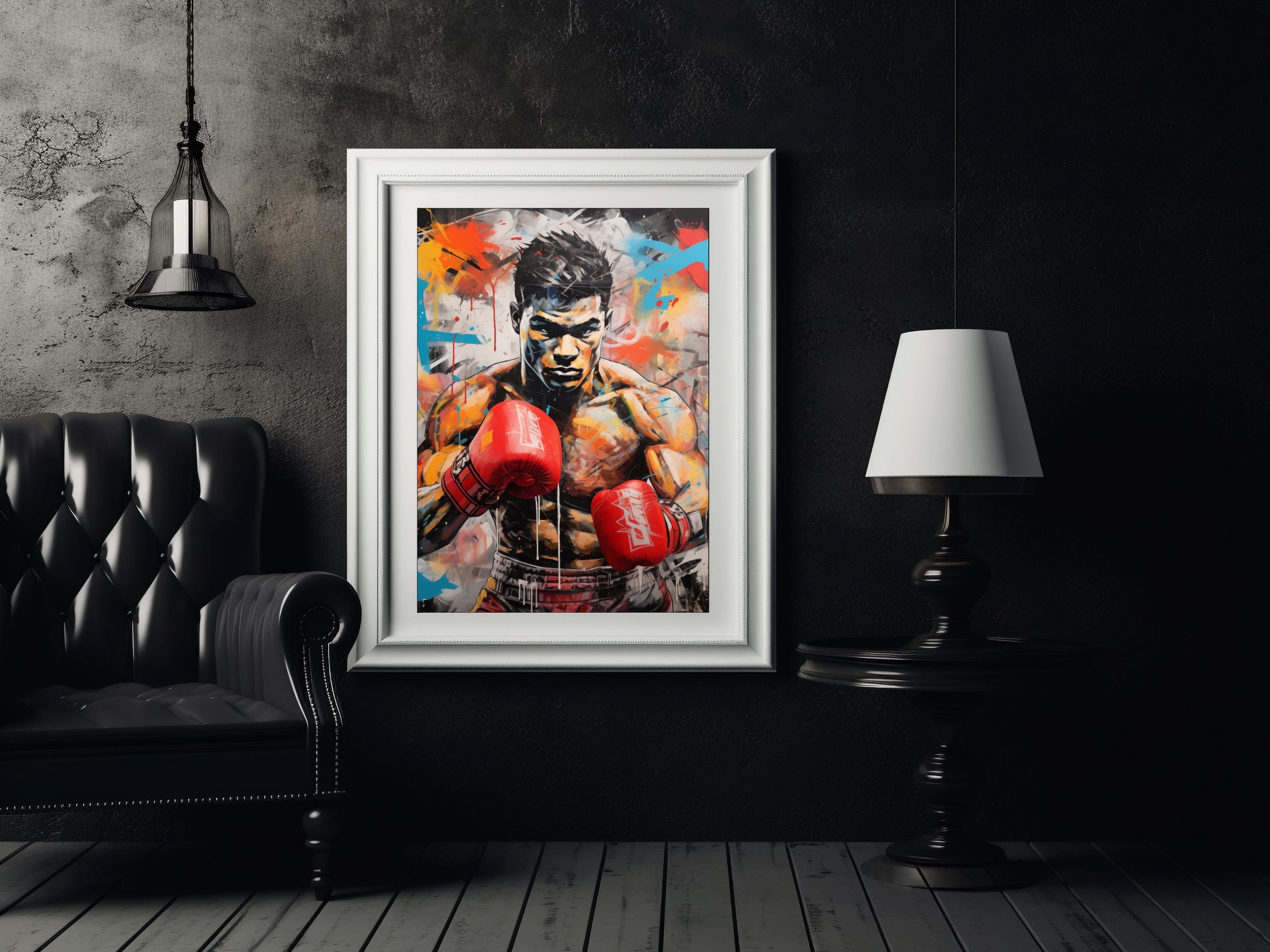 Graffiti Wall Art Bold Boxing Sports Poster Digital Download Print - Etsy
