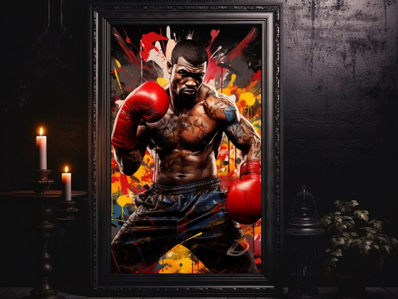 Graffiti Wall Art - Funky Boxing Poster - Fierce Boxer Digital Download ...