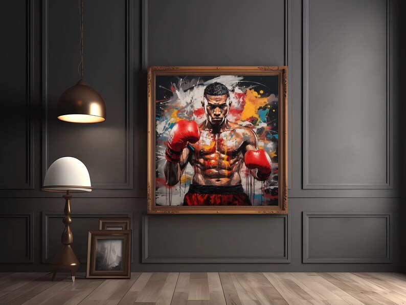 Graffiti Wall Art - Sports Themed Print - Boxing Sports Poster ...