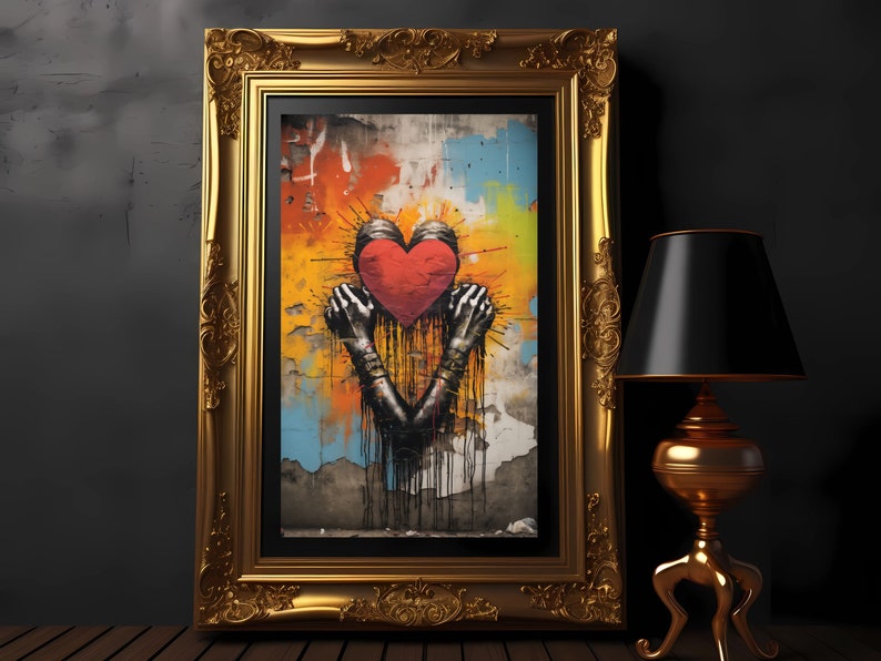 Heart Graffiti Street Art Print: Urban Home Decor (digital Download) - Etsy