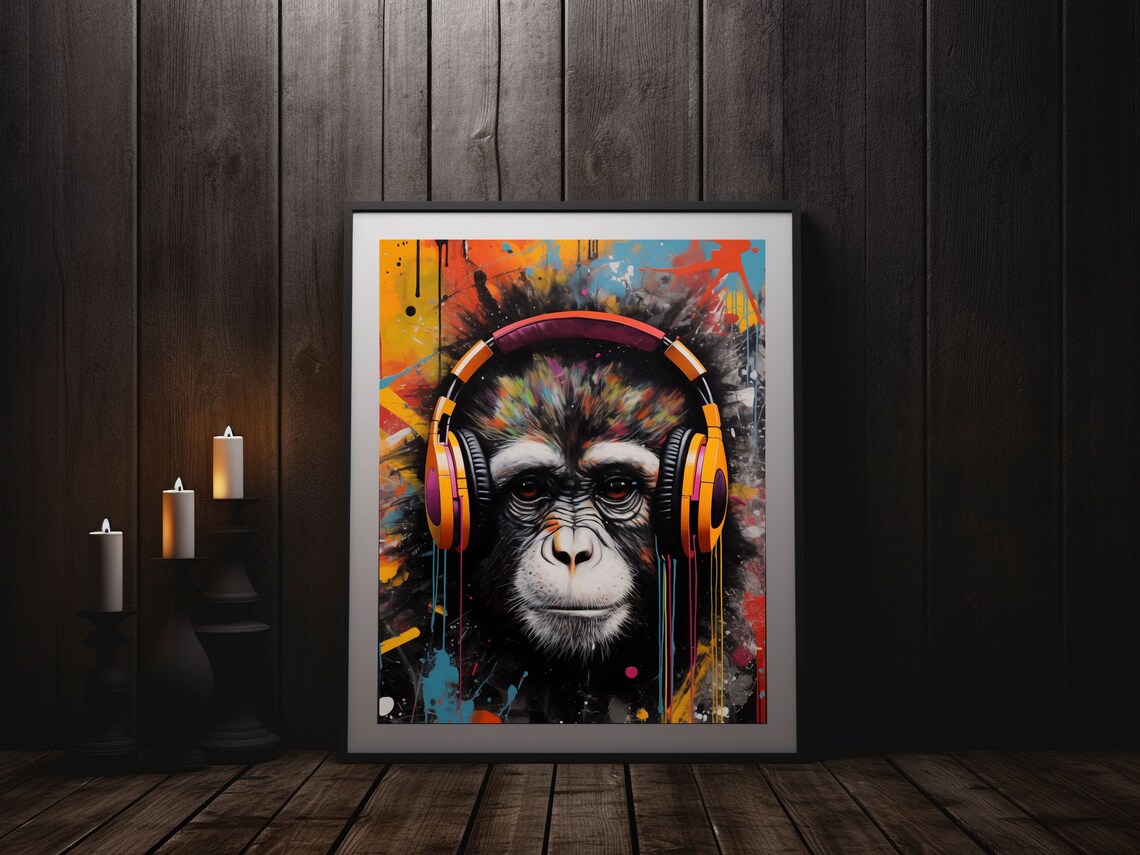 Graffiti Wall Art Colorful Wall Decor Urban Graffiti Poster Street Pop ...