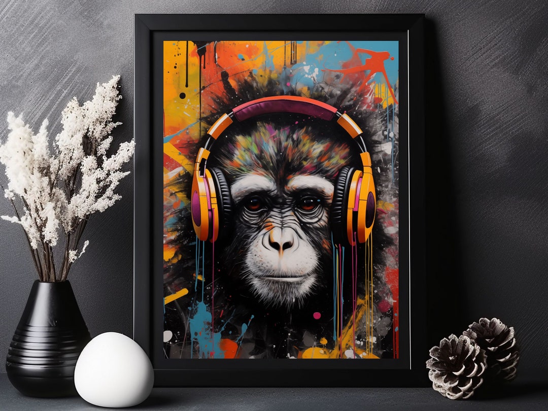 Graffiti Wall Art Colorful Wall Decor Urban Graffiti Poster Street Pop ...