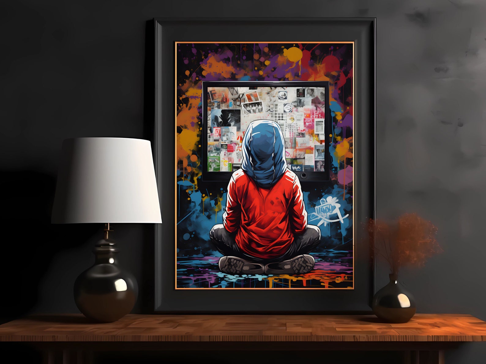 Gaming Graffiti Wall Art, Gamer Wall Art, Graffiti Art Print, Video ...