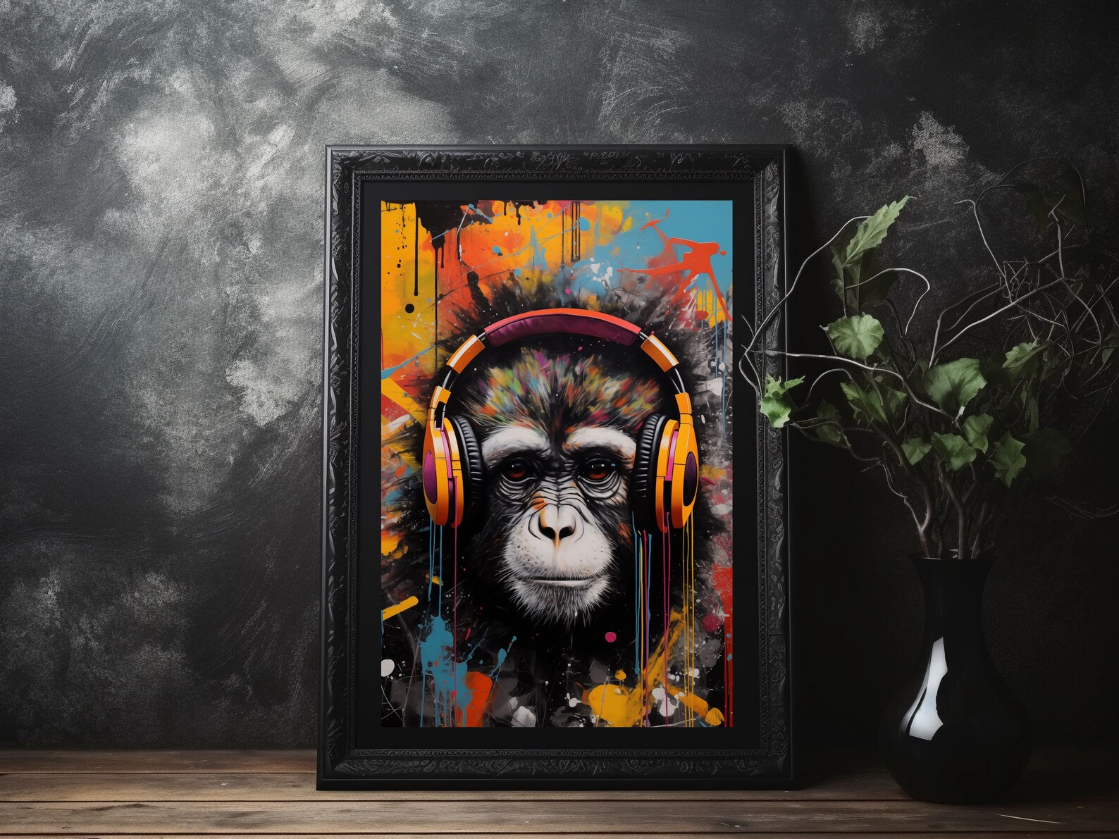 Graffiti Wall Art Colorful Wall Decor Urban Graffiti Poster Street Pop ...