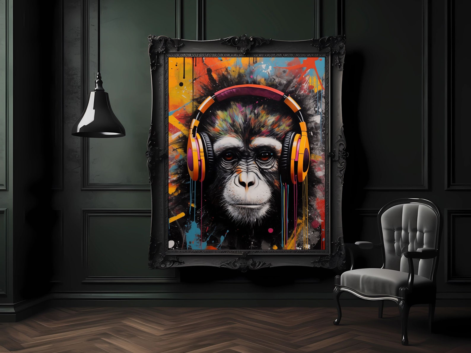 Graffiti Wall Art Colorful Wall Decor Urban Graffiti Poster Street Pop ...