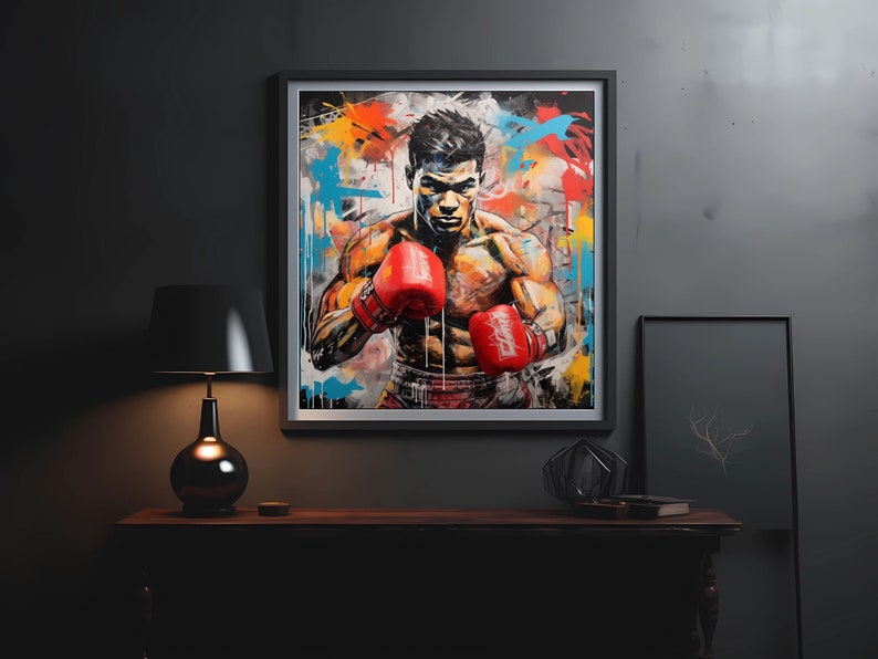 Graffiti Wall Art Bold Boxing Sports Poster Digital Download Print - Etsy