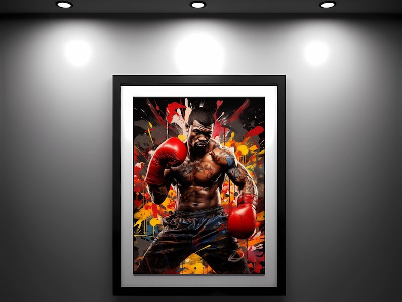 Graffiti Wall Art Funky Boxing Poster Fierce Boxer Digital Download - Etsy