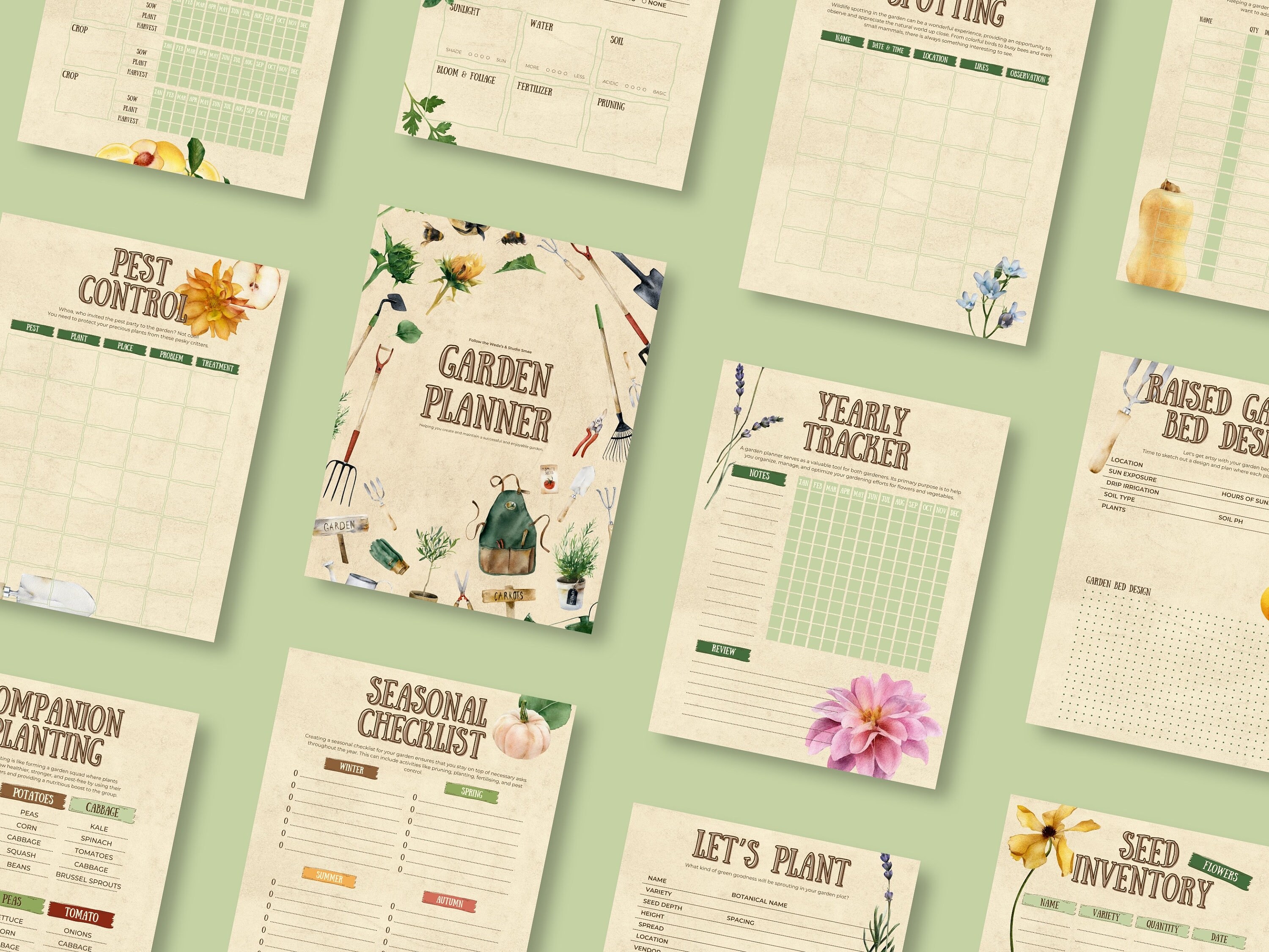 Digital Garden Planner: Plan, Grow, Harvest Your Green Thumb's Best ...