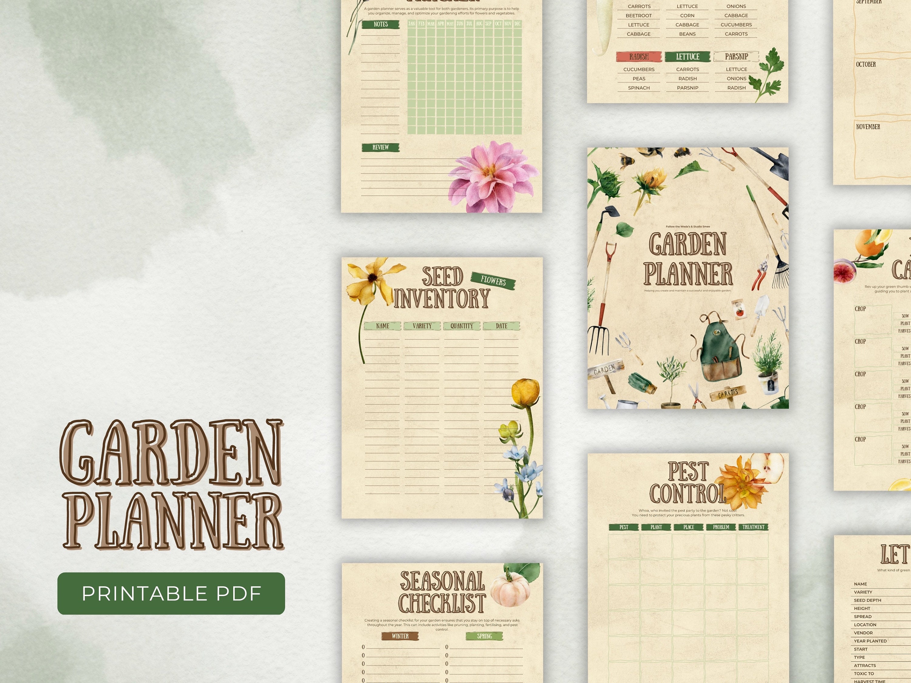 Digital Garden Planner: Plan, Grow, Harvest Your Green Thumb's Best ...