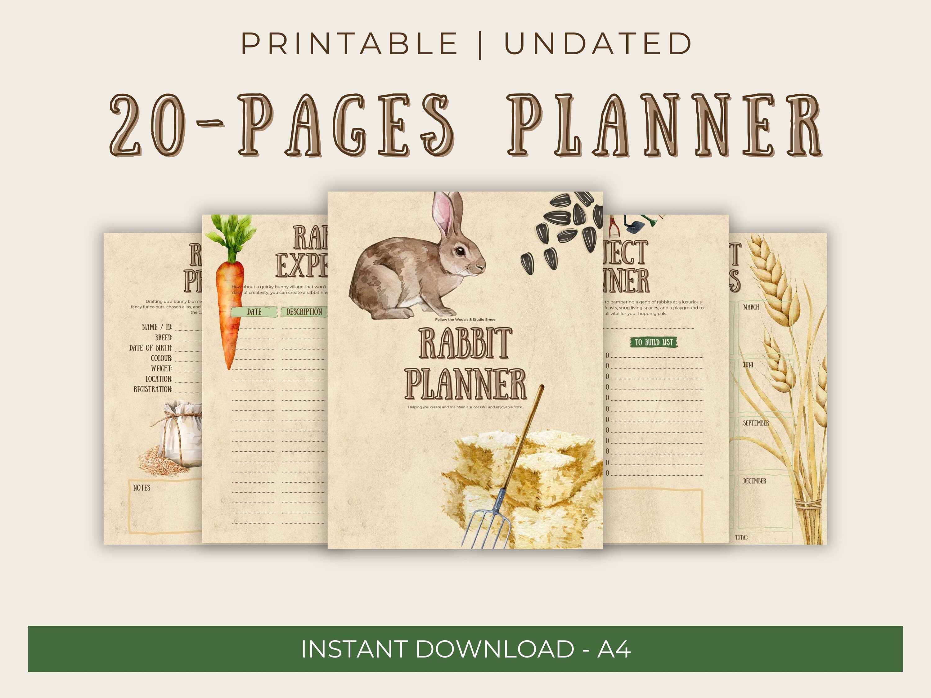 Plan Your Rabbit Adventure: Discover the Perfect Rabbit Planner direct ...