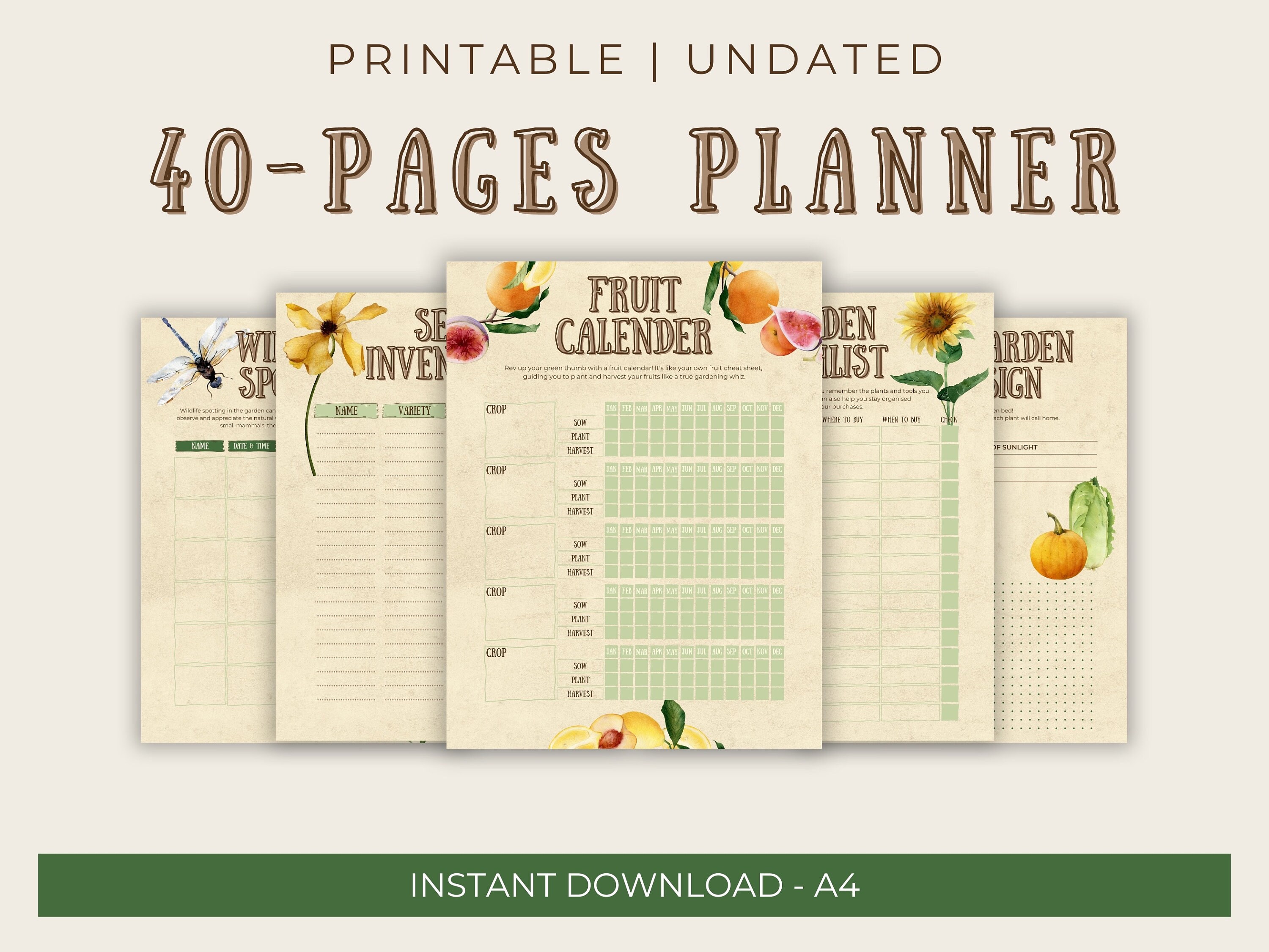 Digital Garden Planner: Plan, Grow, Harvest Your Green Thumb's Best ...