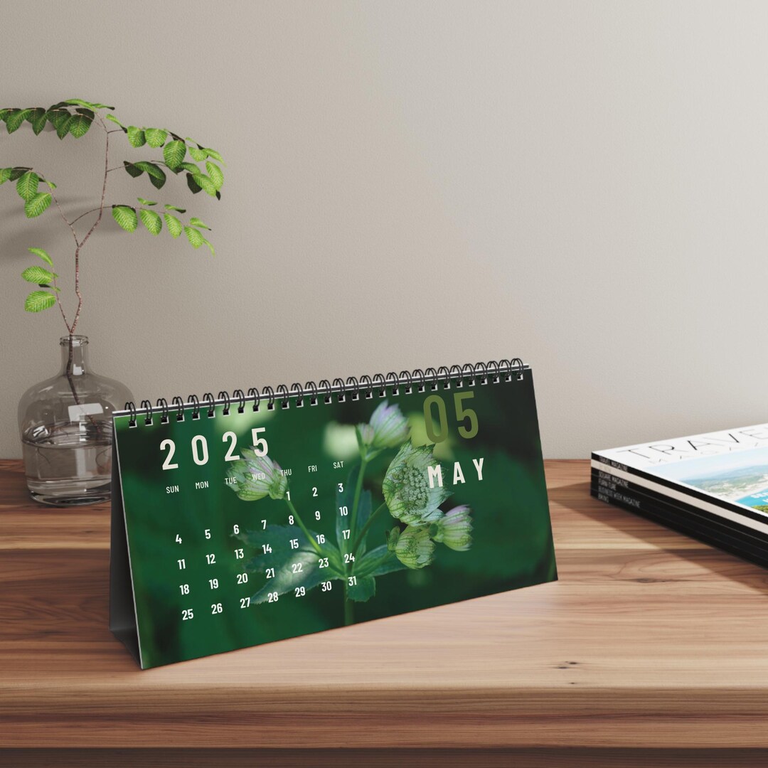 2025 Jungle Green Desktop Calendar Stylish & Compact, Premium Quality ...