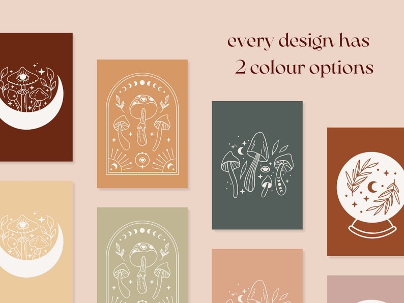 Illuminate Your Space: Magic Lunar Poster Set 10 Designs in 2 ...